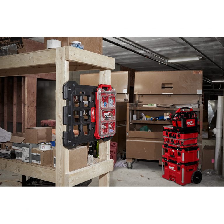 MILWAUKEE PACKOUT MOUNTING PLATE - Floor mount 100lb capacity, Wall ...