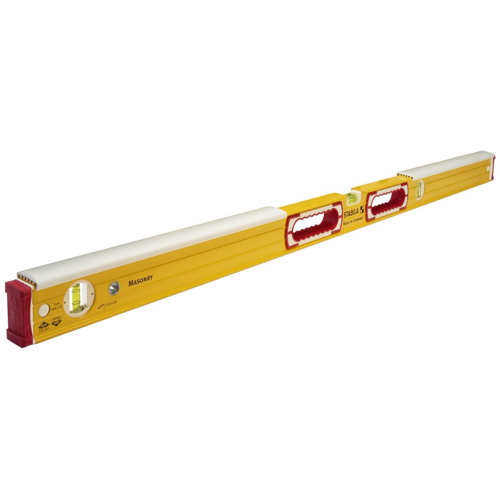 STABILA 48" Mason's Level 96-2K w/ Shield - Contractor Cave Tools