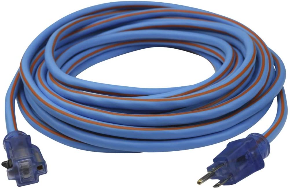 PRIME Arctic Blue™ All-Weather 100 Ft Extension Cord 14/3 - Contractor ...
