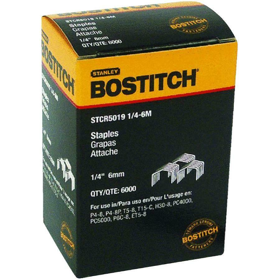 STAPLES FOR BOSTITCH STCR 1/4" 5M/BOX - Contractor Cave Tools