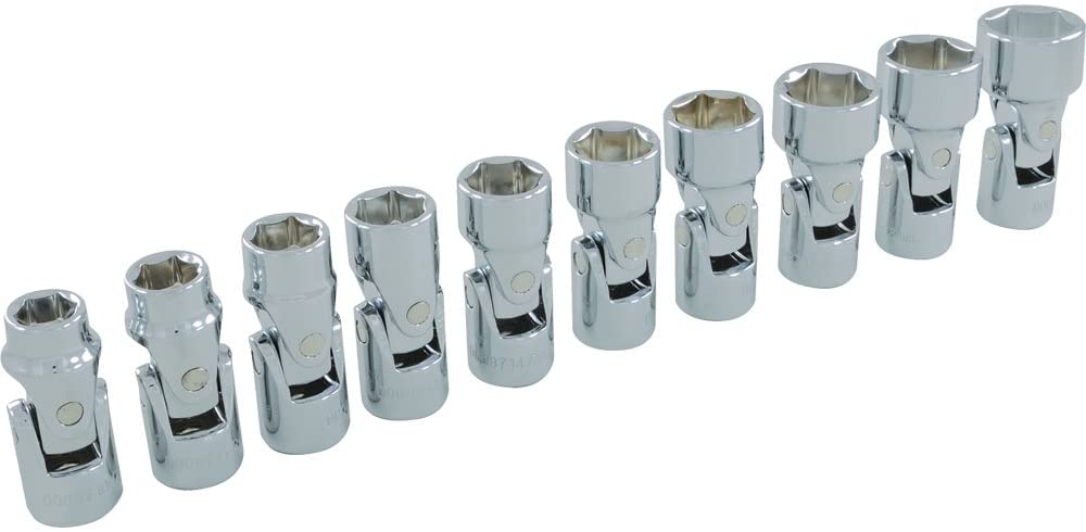 DYNAMIC Socket Set U-Joint Metric 10 Pc - Contractor Cave Tools