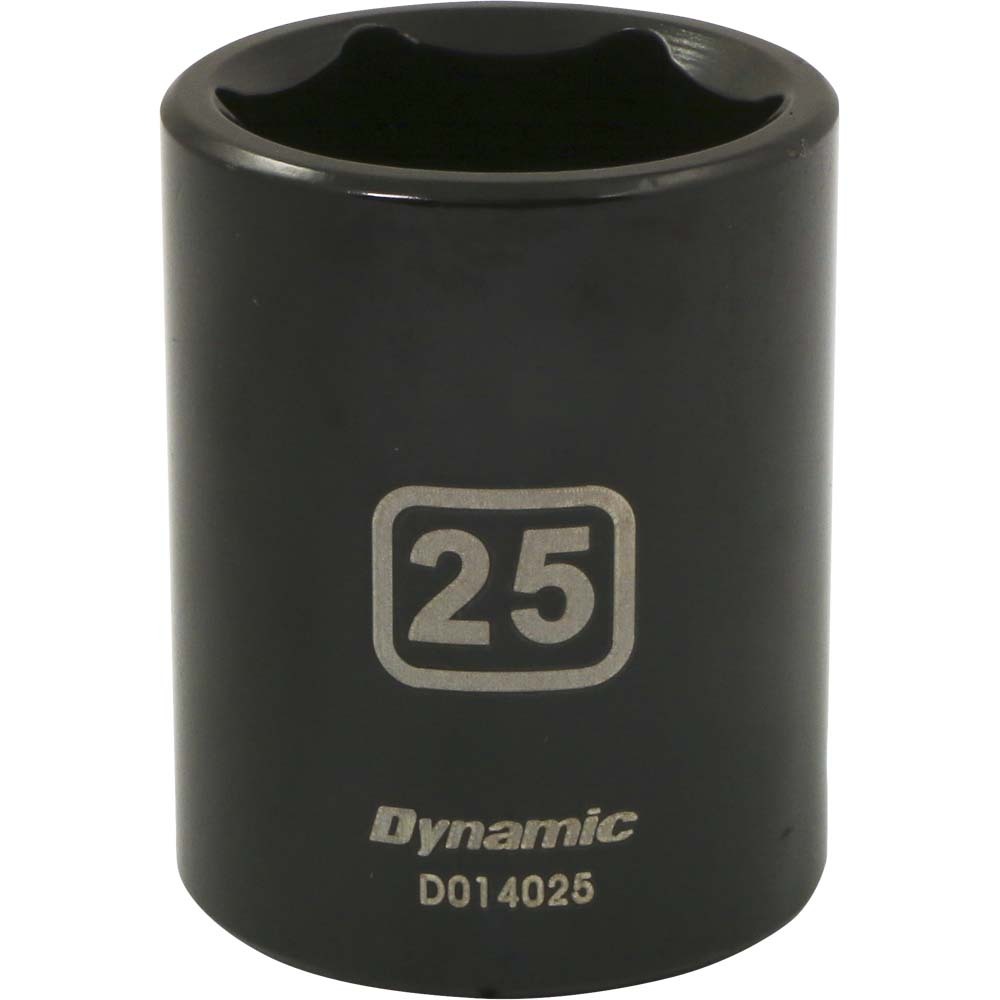 DYNAMIC Socket Impact 1/2" Drive 25mm - Contractor Cave Tools