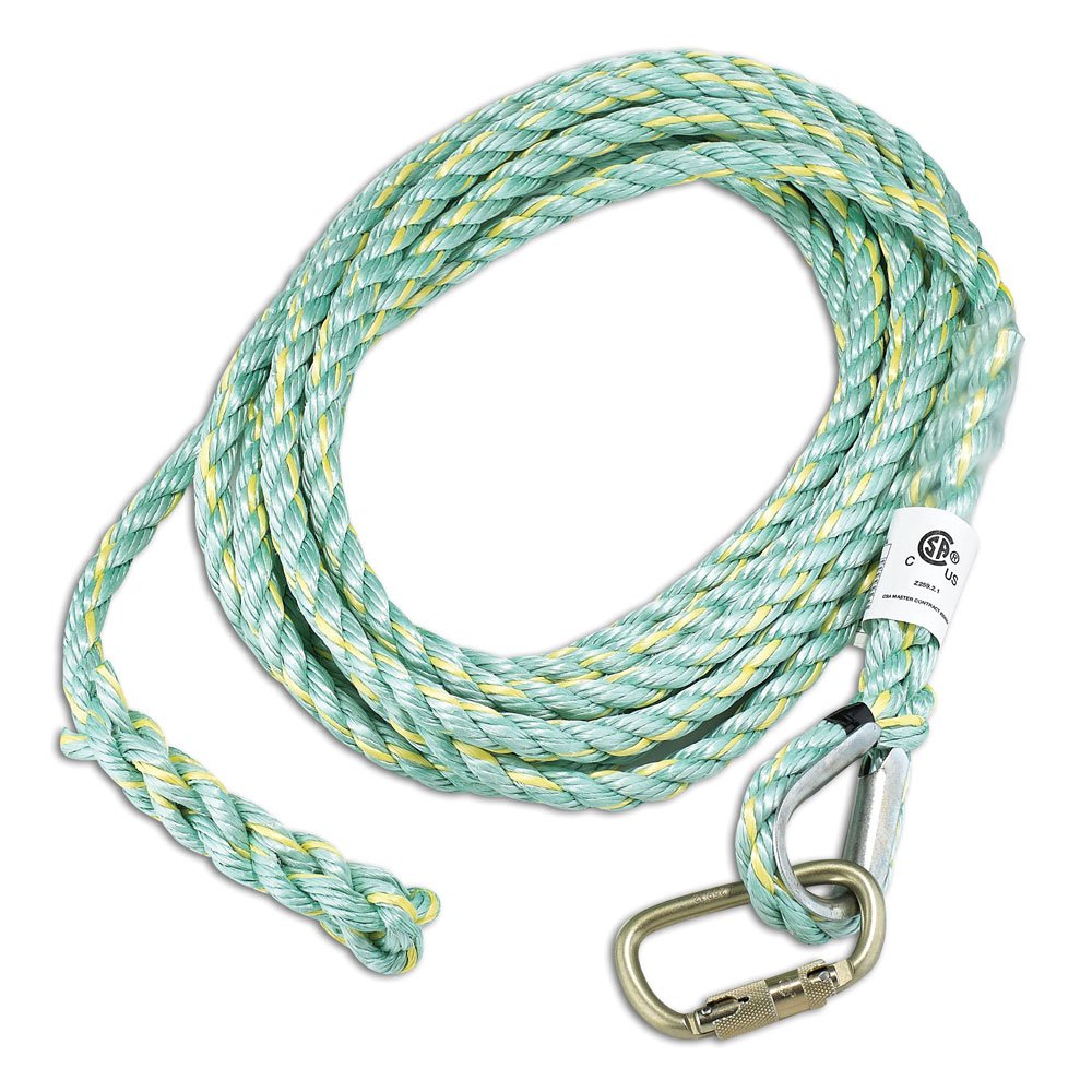 DSI 50 Ft Lifeline 5/8" Rope Vertical - Contractor Cave Tools
