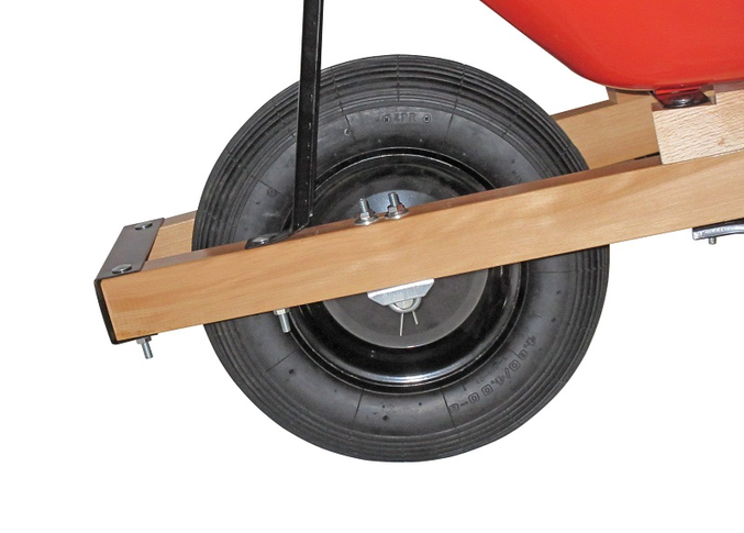 ERIE Contractor Wheelbarrow Air Tire 6 Cu Ft Steel Tray - Contractor ...