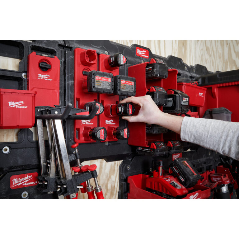 MILWAUKEE PACKOUT™ M12™ Battery Rack - Contractor Cave Tools