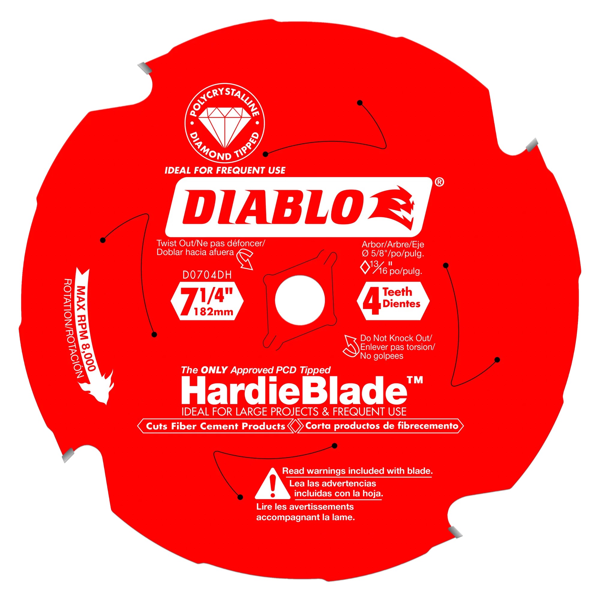DIABLO 7-1/4" Fiber Cement Blade (Hardie) - Contractor Cave Tools