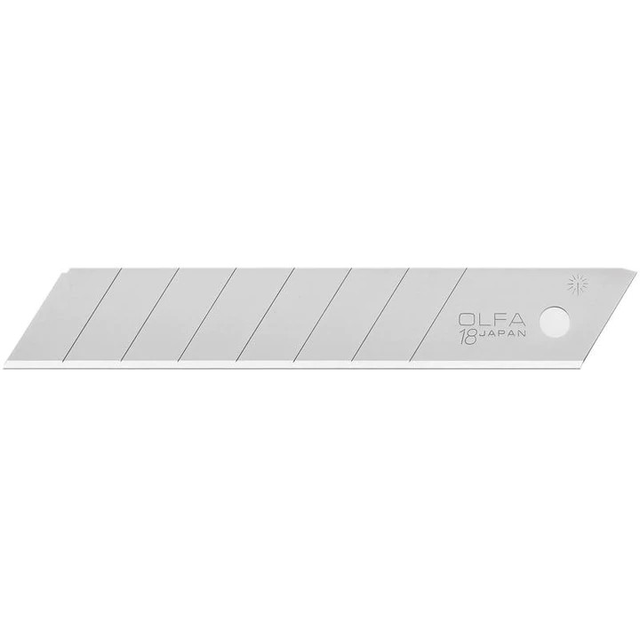 OLFA (LB-50B) 18mm Silver Snap Blades 50 pk - Contractor Cave Tools