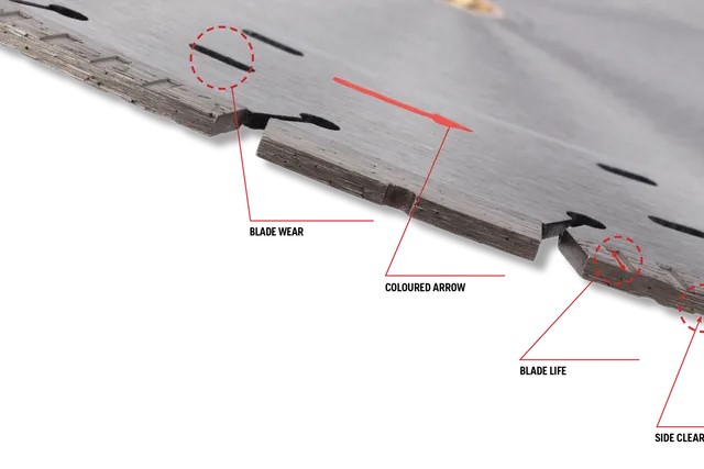 HUSQVARNA Diamond Blade 14" Silver S45 VARI-CUT (Soft/Hard RF Concrete ...