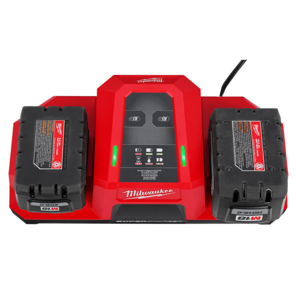 MILWAUKEE M18™ Dual Bay Simultaneous Super Charger - Contractor Cave Tools