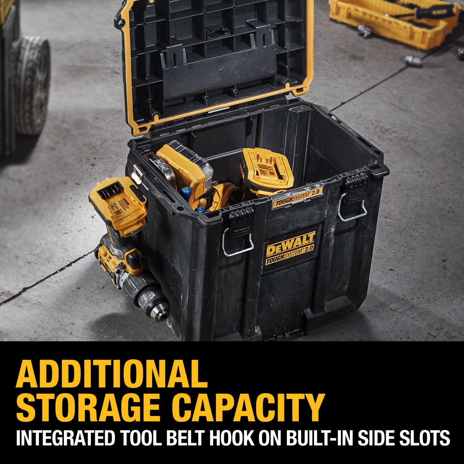 DEWALT TOUGHSYSTEM® 2.0 Deep Compact Toolbox - Contractor Cave Tools
