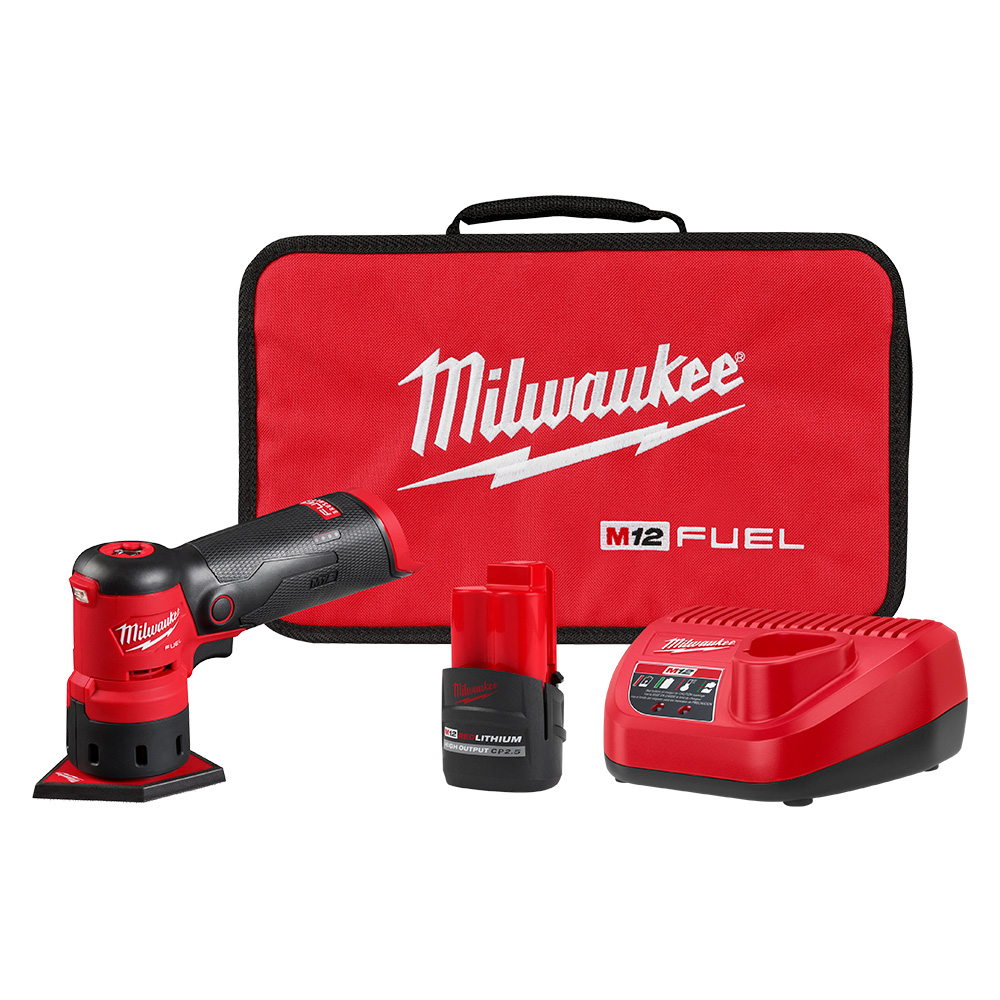 MILWAUKEE M12 FUEL™ Orbital Detail Sander Kit - Contractor Cave Tools
